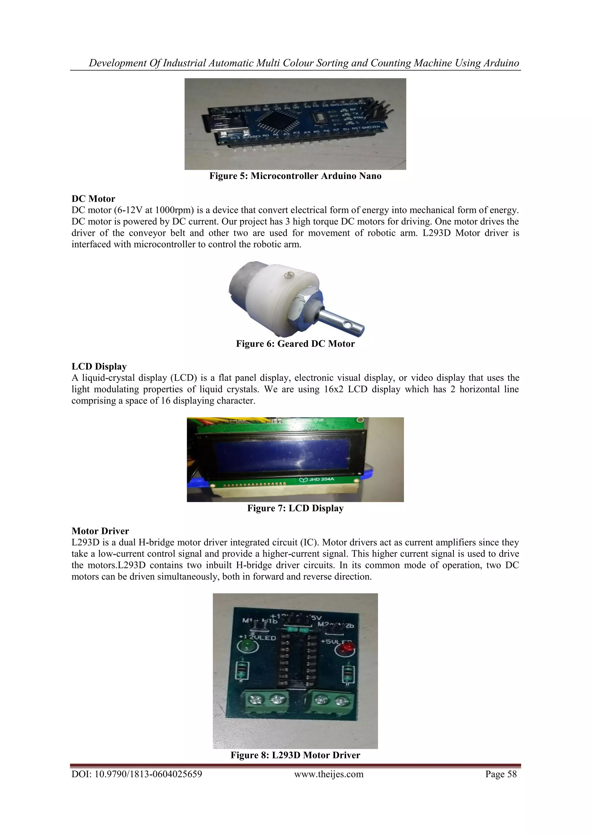 Development Of Industrial Automatic Multi Colour Sorting And Counting
