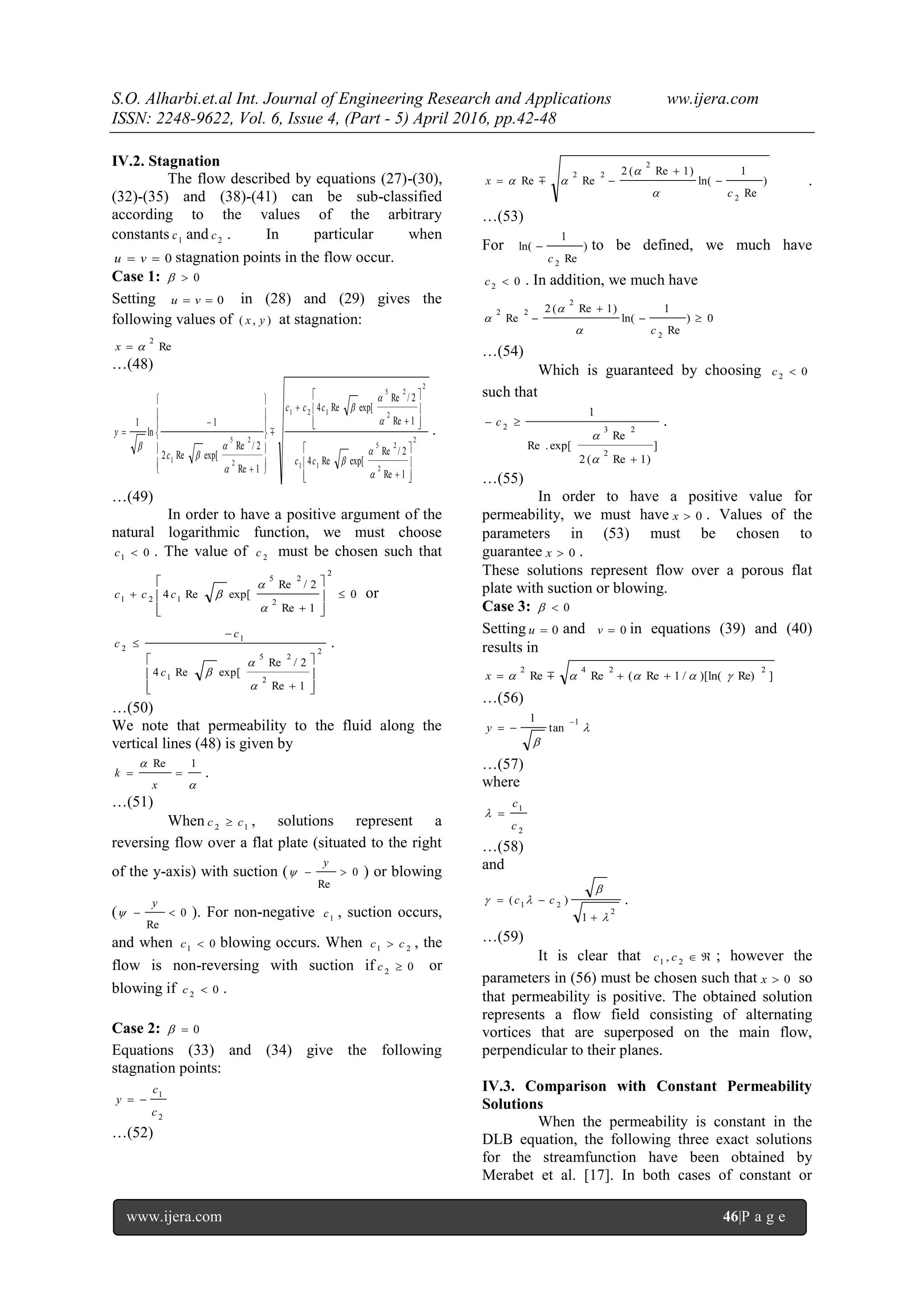 Analytic Solutions to the Darcy-Lapwood-Brinkman Equation with Variable ...