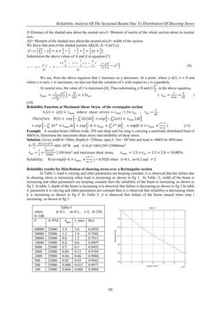 Reliability Analysis of the Sectional Beams Due To Distribution of ...