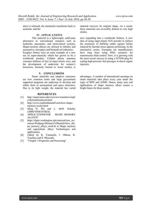 Shape Memory Alloys | PDF