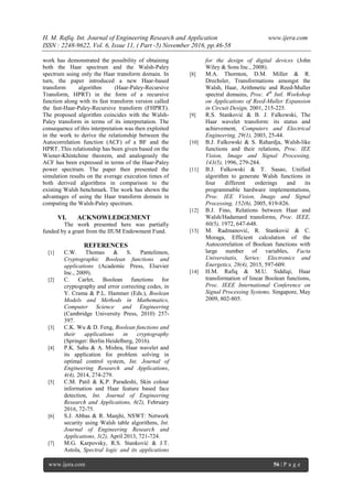 The Haar-Recursive Transform and Its Consequence to the Walsh-Paley Spectrum and the ...