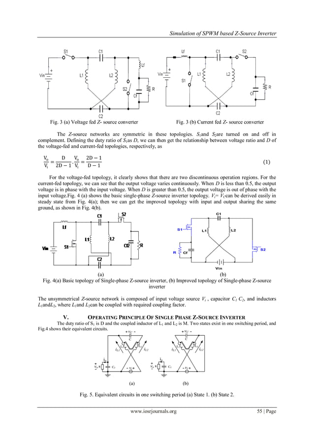 Simulation of SPWM based Z-Source Inverter | PDF