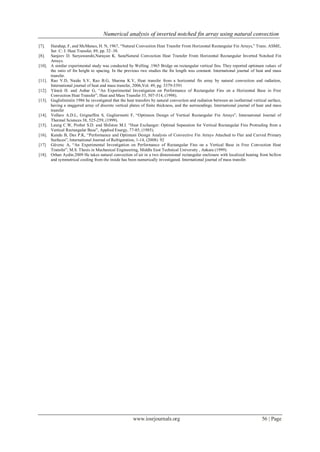 Numerical Analysis of Inverted Notched Fin Array Using Natural Convection | PDF