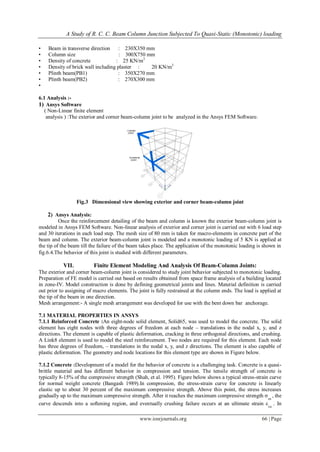 A Study of R. C. C. Beam Column Junction Subjected To QuasiStatic (Monotonic) loading | PDF