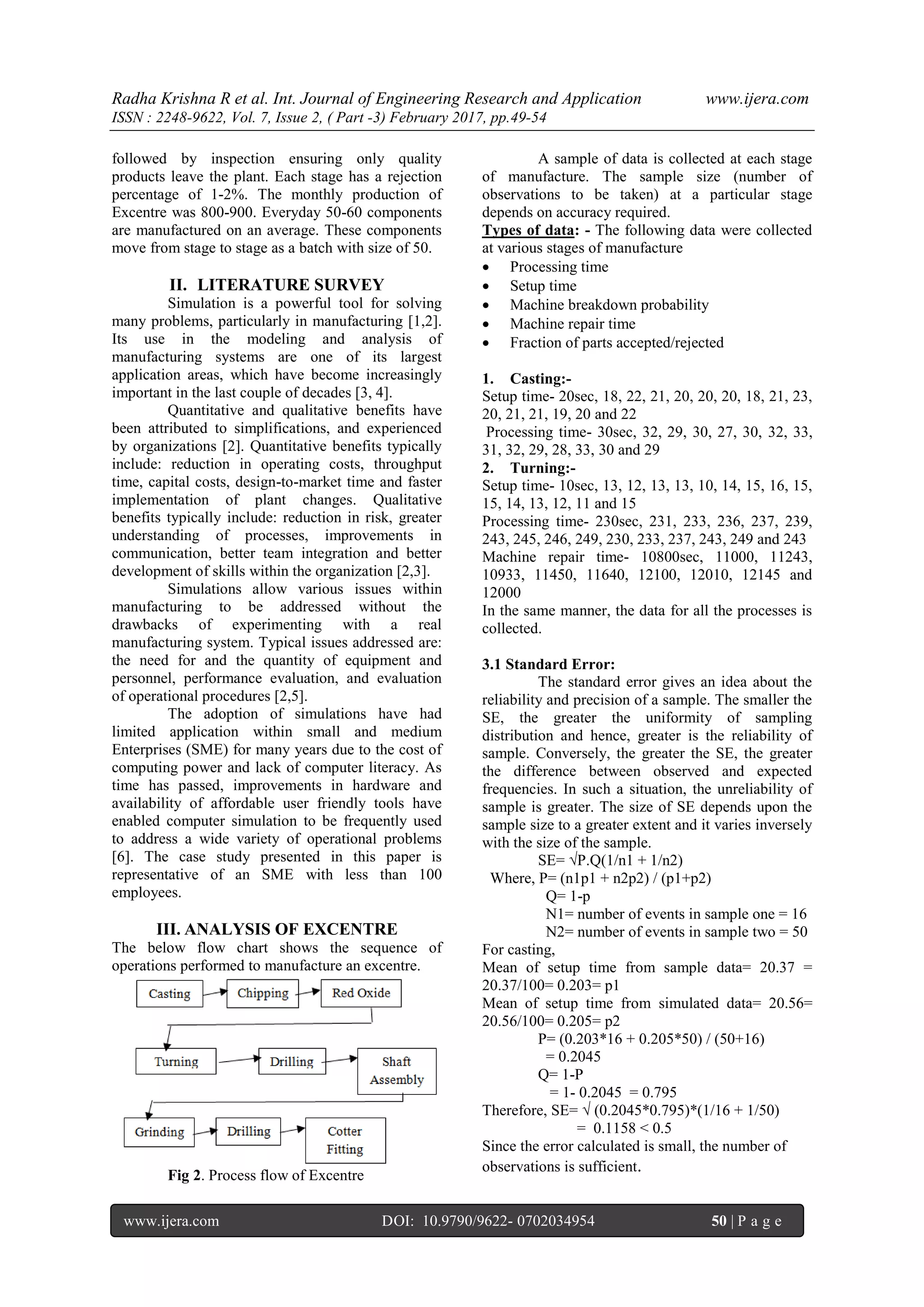 Modeling and Analysis of a Manufacturing Plant Using Discrete Event Simulation | PDF