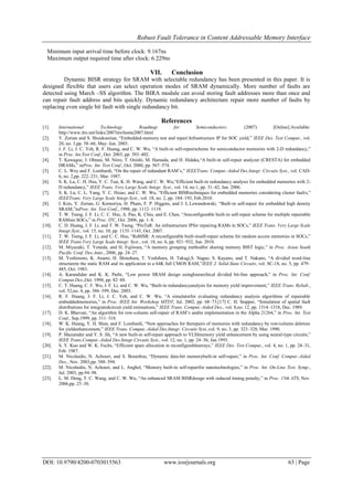 Robust Fault Tolerance in Content Addressable Memory Interface | PDF