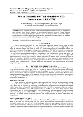 EDM Performance Factors | PDF