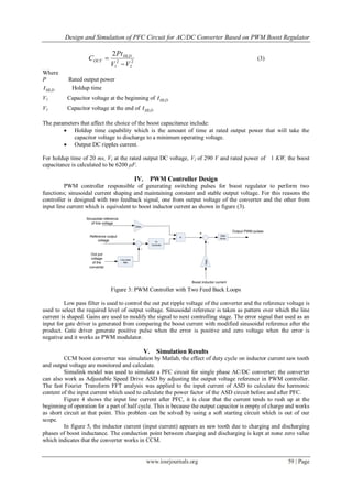 Design and Simulation of PFC Circuit for AC/DC Converter Based on PWM Boost Regulator | PDF