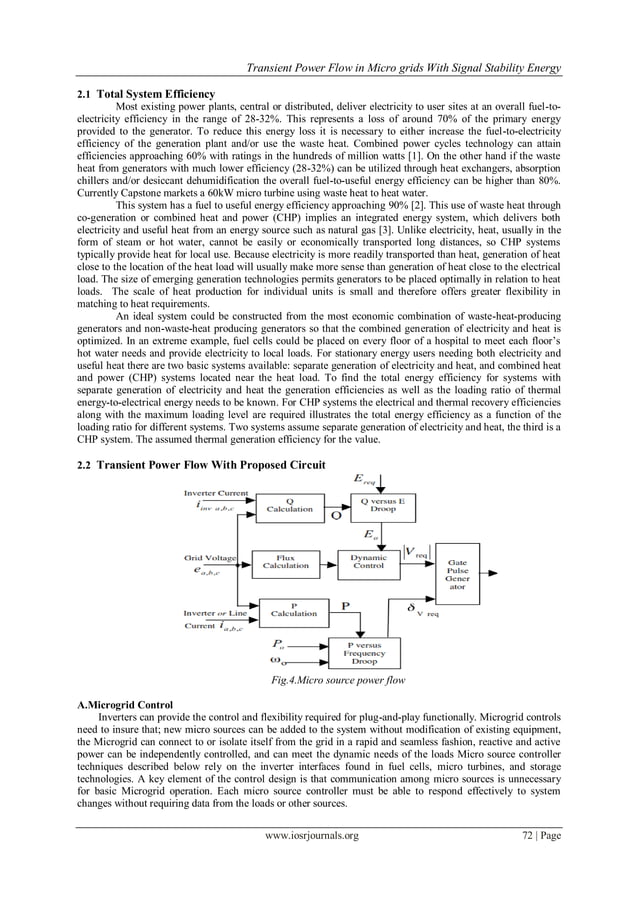 Transient Power Flow in Micro grids with Signal Stability Energy | PDF | Power and Energy ...
