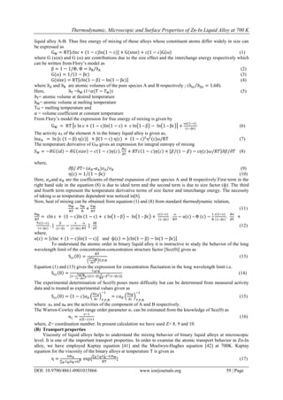 Thermodynamic, Microscopic and Surface Properties of Zn-In Liquid Alloy ...