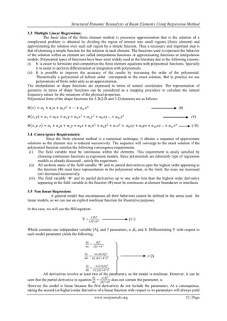 Structural Dynamic Reanalysis of Beam Elements Using Regression Method | PDF