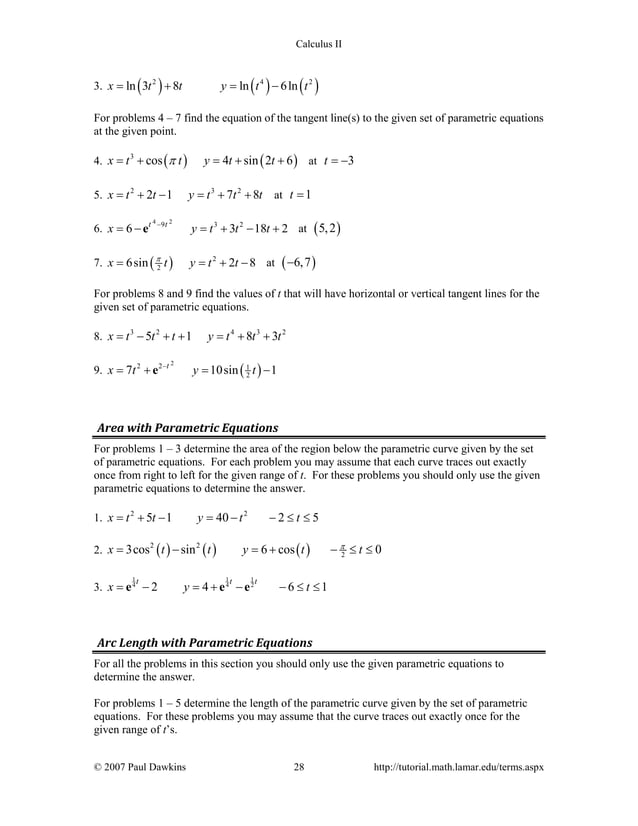 Calc ii complete_assignments