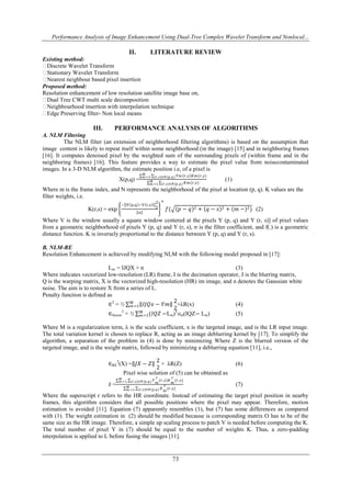 Performance Analysis of Image Enhancement Using Dual-Tree Complex Wavelet Transform and Nonlocal ...