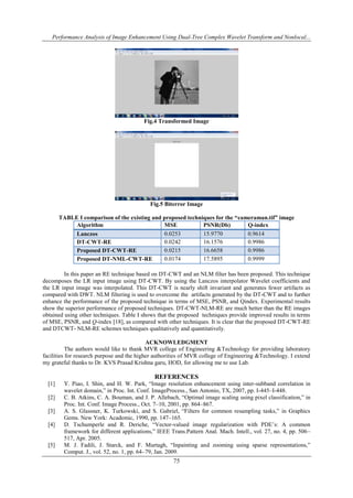 Performance Analysis of Image Enhancement Using Dual-Tree Complex Wavelet Transform and Nonlocal ...