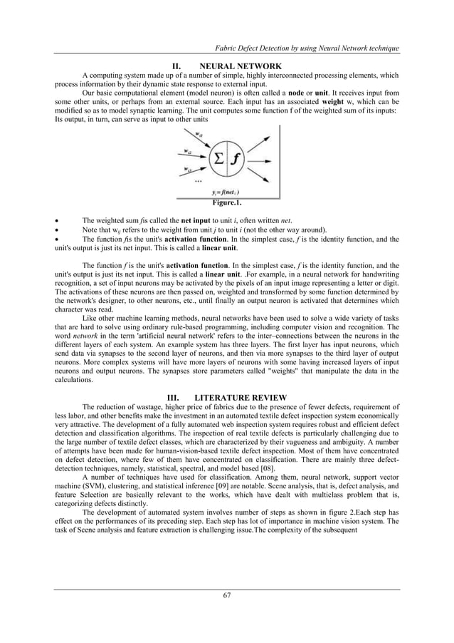 Fabric Defect Detection by using Neural Network technique | PDF