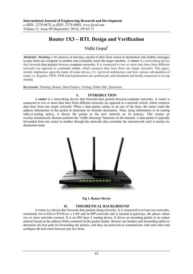 Router 1X3 – RTL Design and Verification | PDF | Computer Networking | Computing