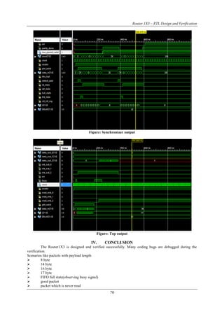 Router 1X3 – RTL Design and Verification | PDF