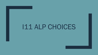 Different types of choices for your presentation in English | PPTX