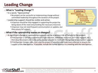 Change Acceleration Process (CAP) Model with Matt Hansen at StatStuff ...