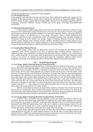 Comparative Simulation Study Of LEACH-Like And HEED-Like Protocols Deployed In Wireless Sensor ...