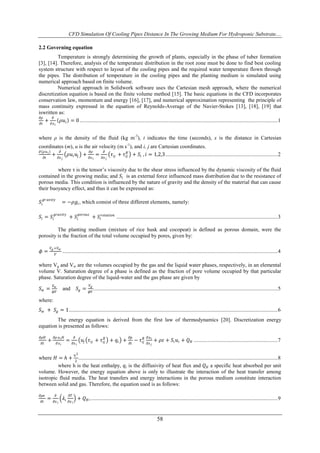 CFD Simulation of Cooling Pipes Distance in The Growing Medium for ...