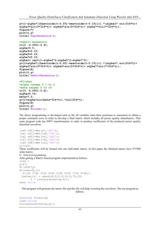 Power Quality Disturbaces Clasification And Automatic Detection Using Wavelet And ANN Techniques ...