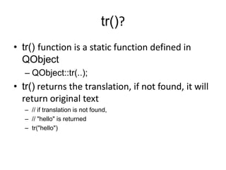 Qt Translations | PPTX | Programming Languages | Computing