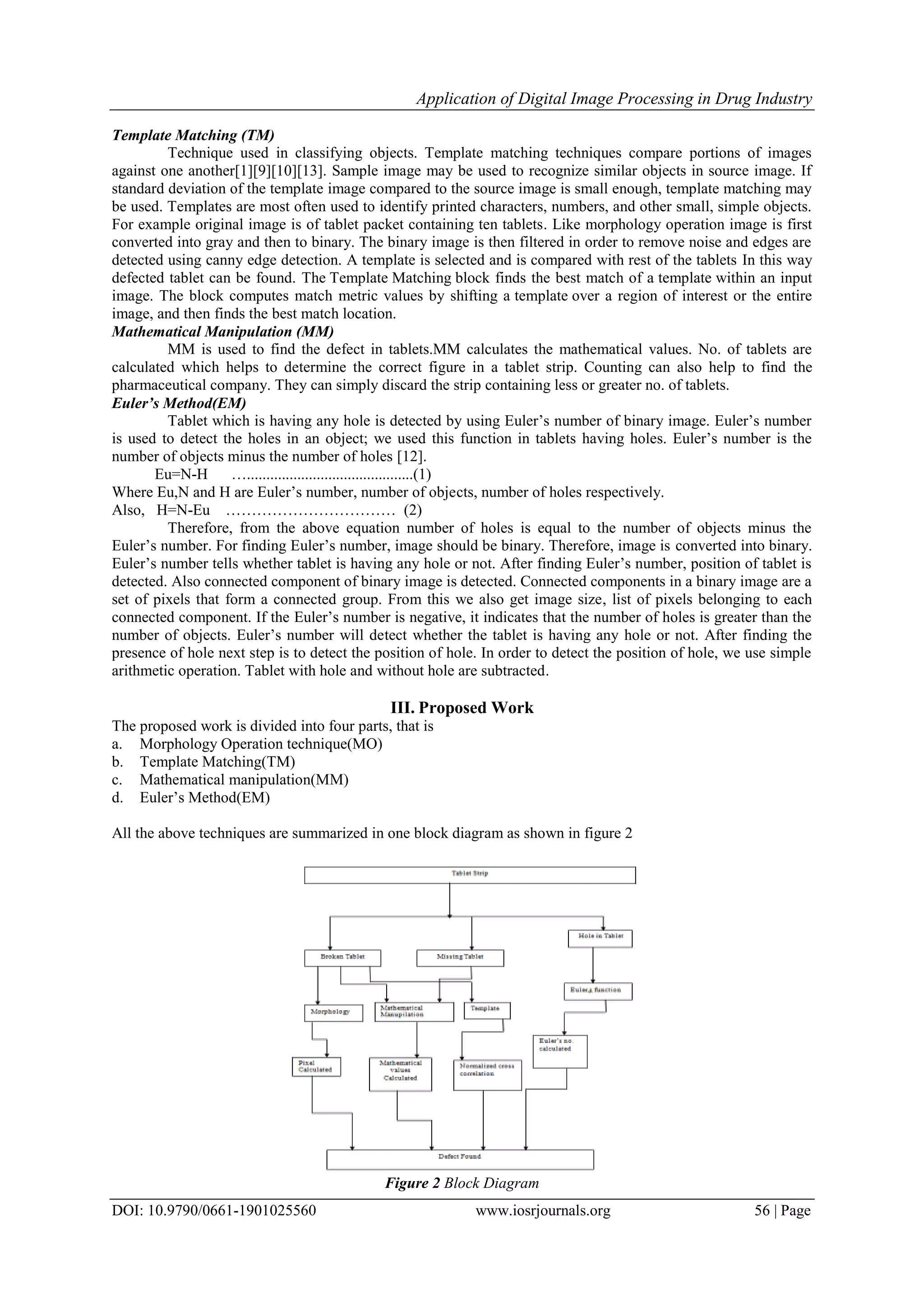 Application of Digital Image Processing in Drug Industry | PDF