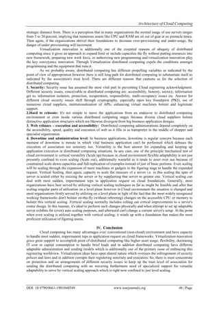 Architecture of Cloud Computing | PDF