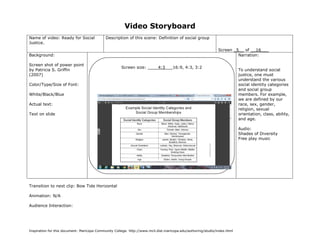 Social justice storyboard | PDF