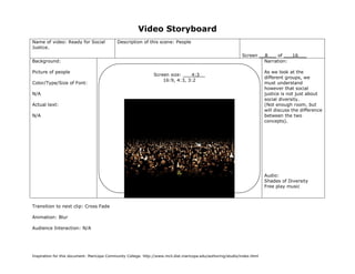 Social justice storyboard | PDF