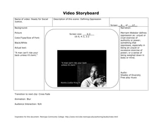 Social justice storyboard | PDF