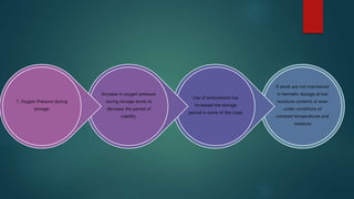 Seed storage process | PPTX | Agriculture | Industries