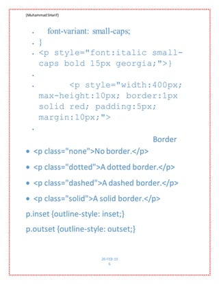 Css web side | PDF