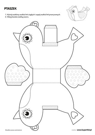 Wycinanki ptaszek | PDF