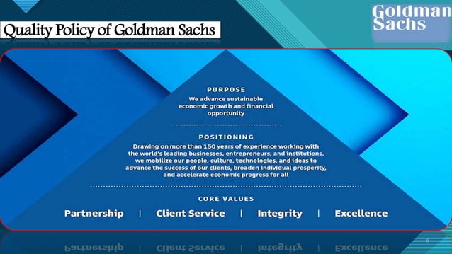 Goldman Sachs Company- Economic, Management Principles and SWOT | PPTX ...