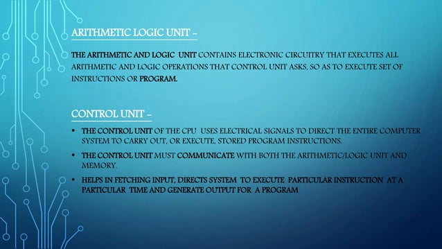 Computer Architecture - Program Execution | PPTX