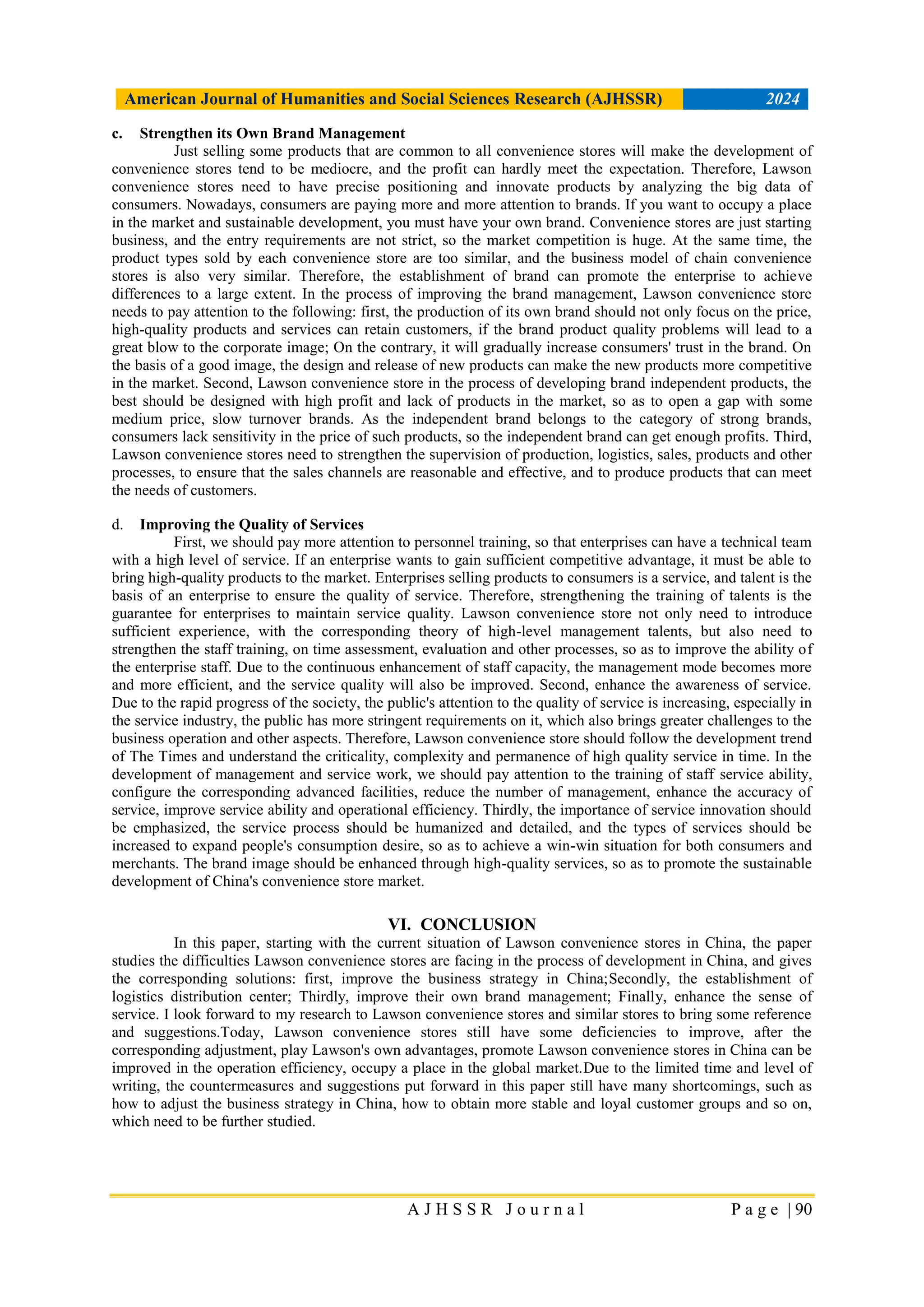 STUDY ON MANAGEMENT STRATEGY OF LAWSON CONVENIENCE STORE IN CHINA | PDF