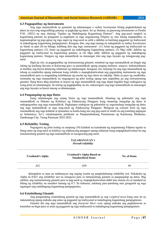 Mga Kagamitang Pampagtuturong Ginagamit sa mga Asignaturang Filipino | PDF