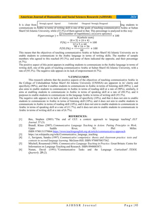 DISCOVERING THE EFFECTIVENESS OF THE OBJECTIVES OF TEACHING ...