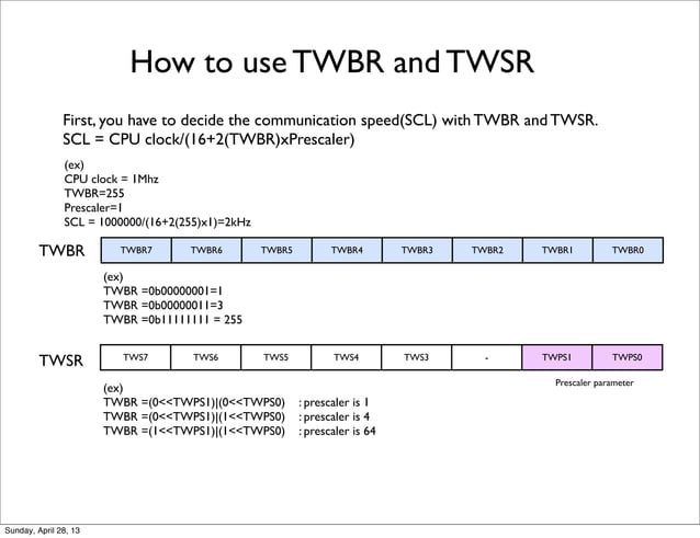 I2C programming with C and Arduino