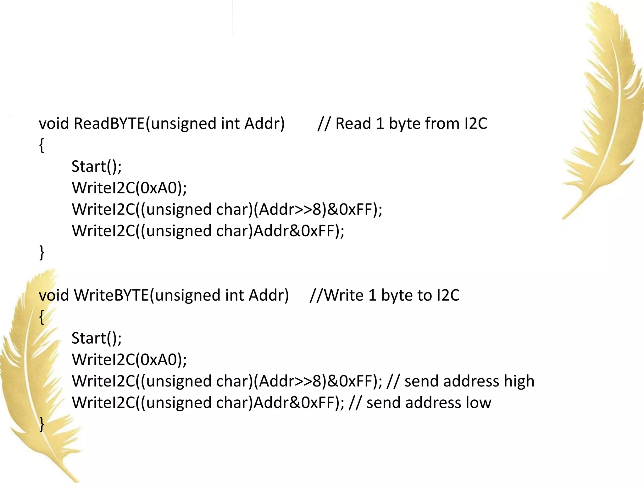 I2C Protocol | PPTX