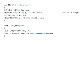 I2C protocol based ppt based on architecture of I2C | PPT