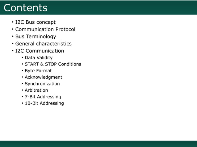 I2C Bus (Inter-Integrated Circuit) | PDF | Computer Networking | Computing