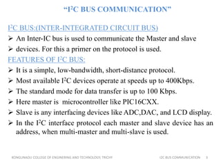 I2 c bus communication | PPT