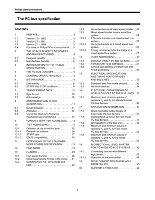 I2C bus specification version 2.1 | PDF