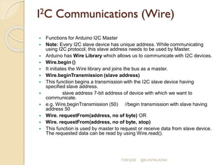 I2 c communication between nodemcu and aeduino with dht11 (1) | PPT
