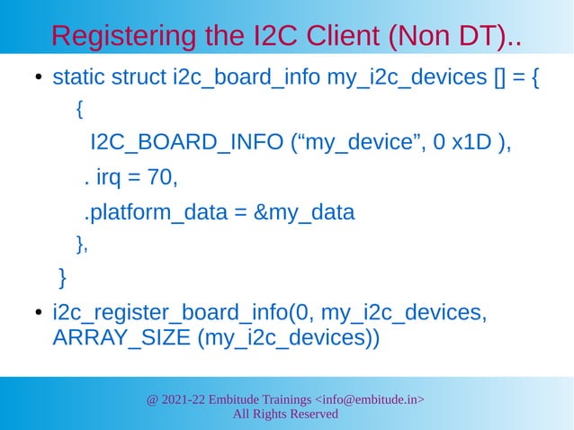 I2c drivers | PDF