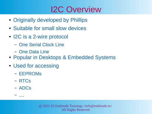 I2c drivers | PDF