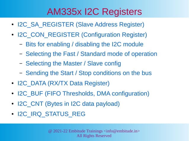I2c drivers | PDF